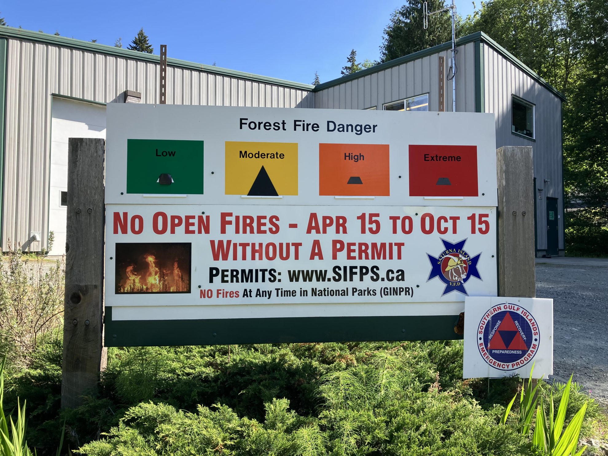 Permits and Restrictions – Saturna Fire Rescue